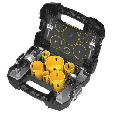 DEWALT Master Hole Saw Kit, 14-Piece Drill Bit Set with Quick-Change ...