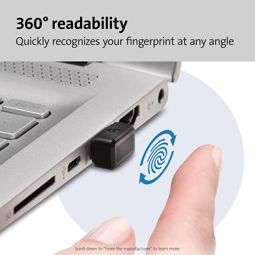 Buy AyPanxi VeriMark USB Fingerprint Key Reader - Windows Hello, FIDO ...