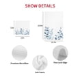 Blue Botanical Kitchen Dish Towels for Drying Dishes Set of 4, Pastoral ...