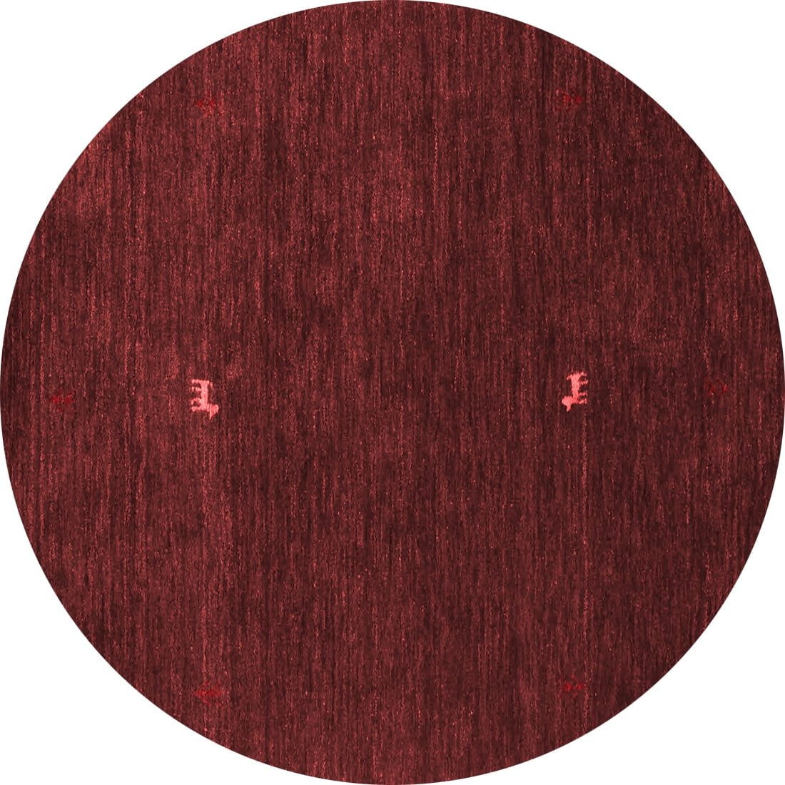 Ahgly Company Indoor Round Abstract Red Contemporary Area Rugs, 6 ...