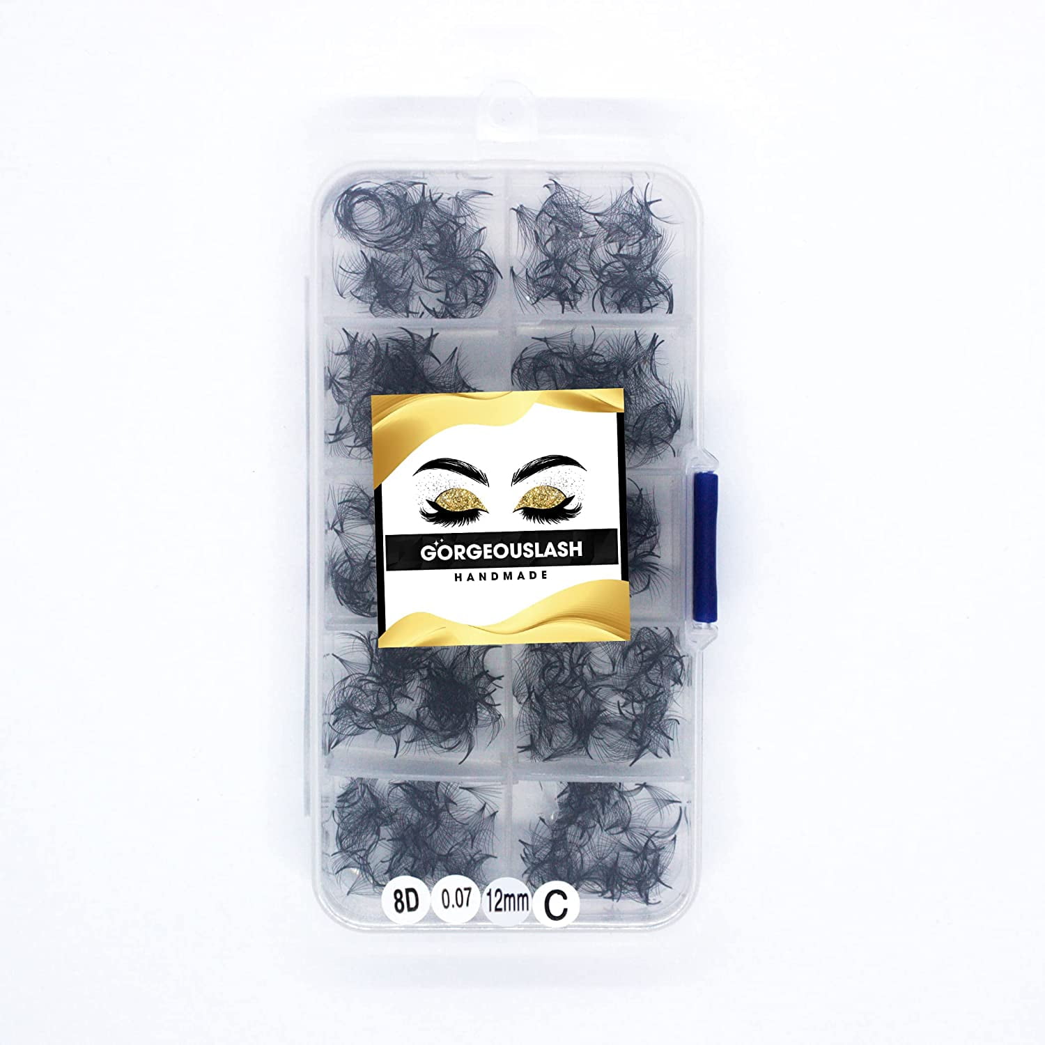 8D Lashes. 1000 Premade Volume Fans. 0.07mm Thickness. Eyelash ...