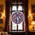 Acrylic Puzzle Suncatcher Window Hanging Round Stained Glass Floral ...