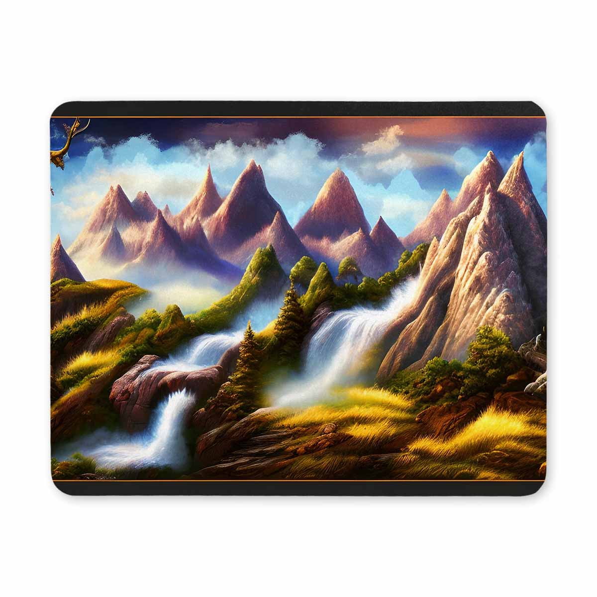 Nature Flowers Meadow Mountain Scenic Mousepad Mouse Pad Great Gift ...