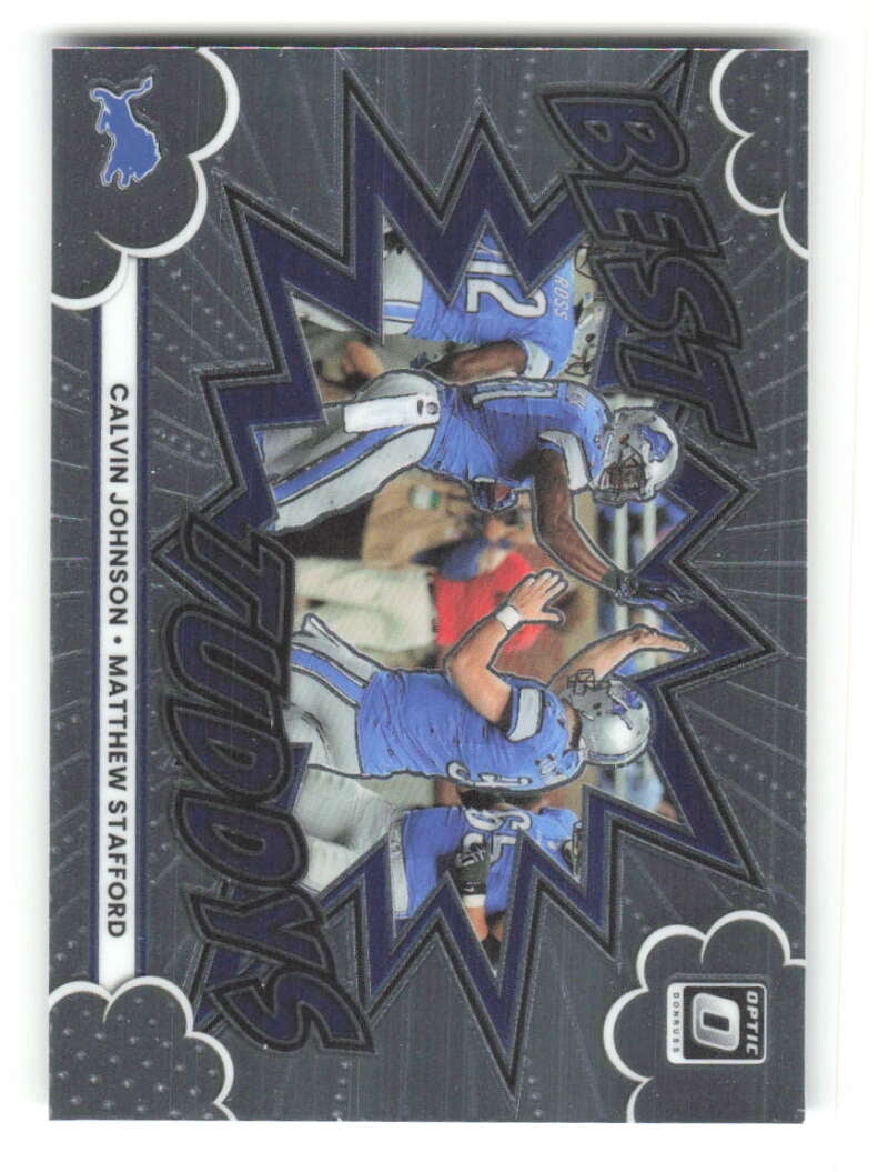 2025 Donruss Optic Best Tuddys #4 Calvin Johnson/Matthew Stafford ...