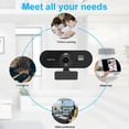 2K Full HD Webcam, 2560×1440 Computer Camera with Manual Focus & Plug ...