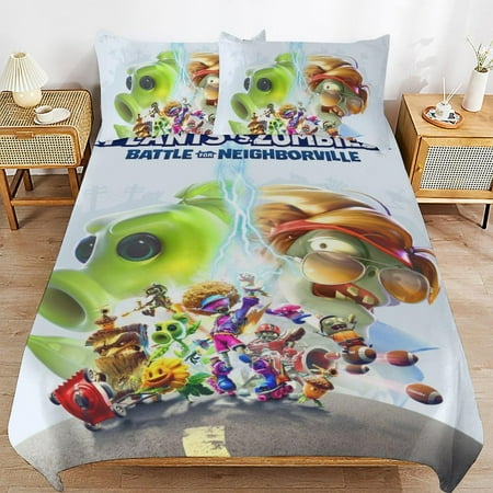 Plants Vs Zombies Bedding Sets Duvet Cover Comforter Set Soft Bedroom ...