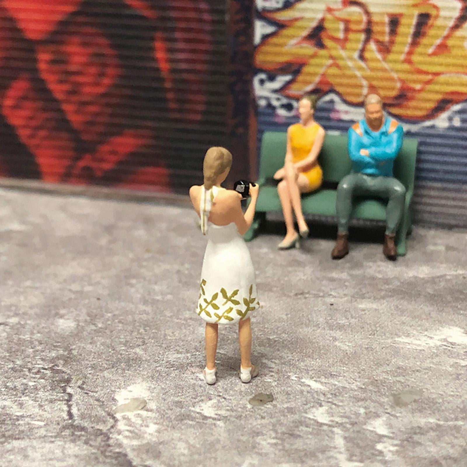 Buy Resin People Figures 1/64 Scenario Model Hand Painted People ...