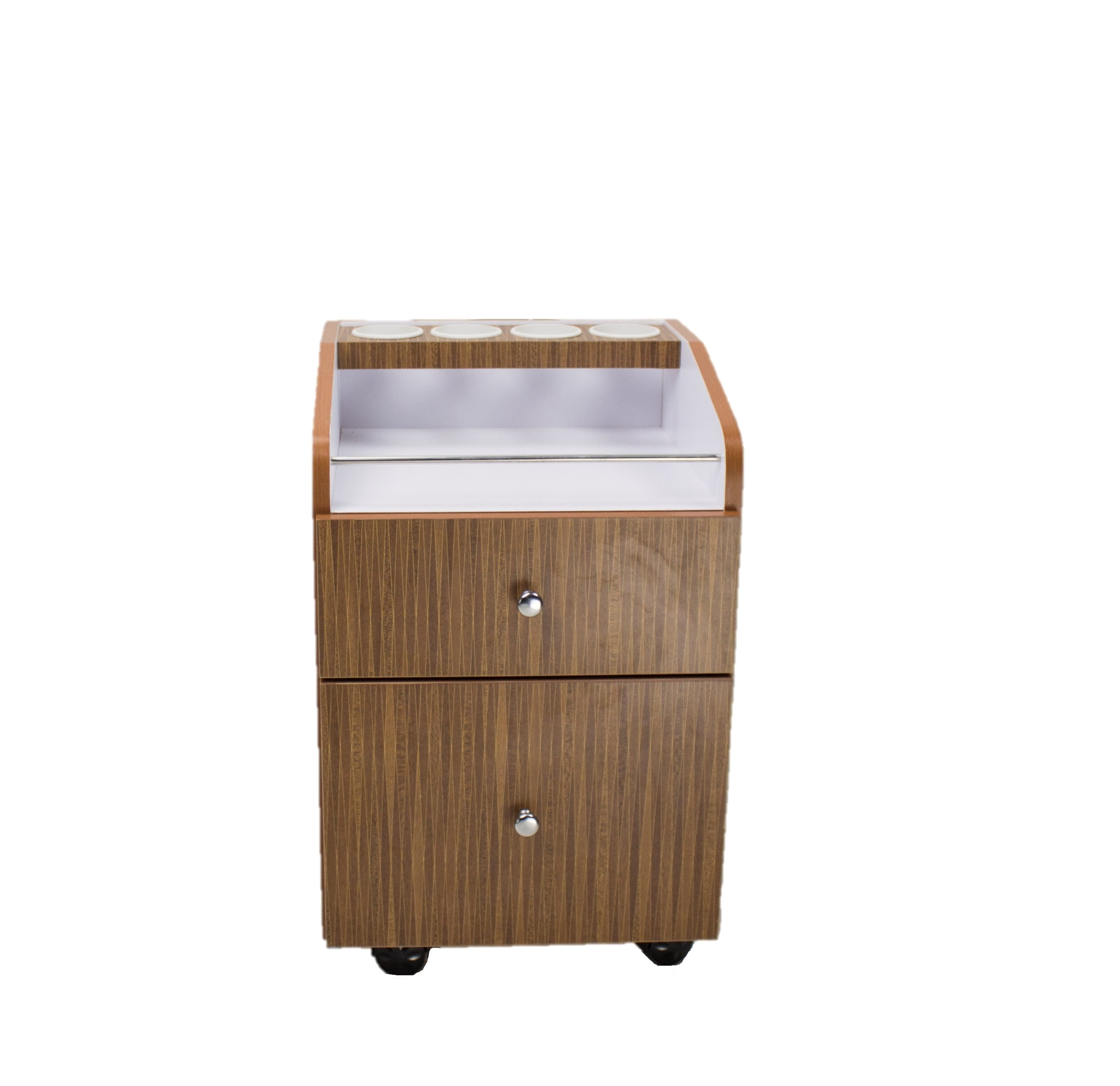 Buy VERONA II Pedicure Trolley Wooden Trolley, Nail Salon Storage Cart ...