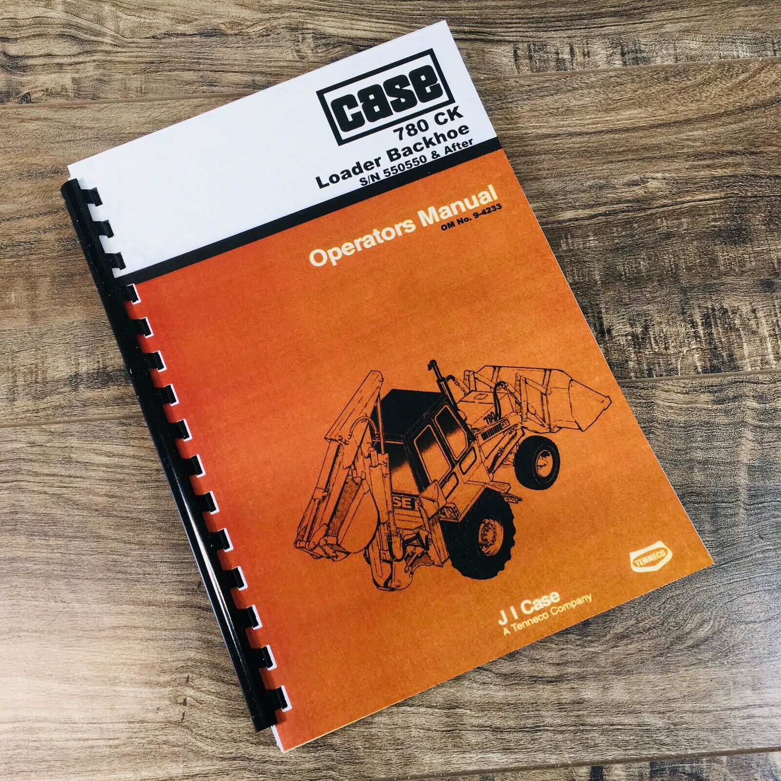 CASE 780 CK LOADER BACKHOE OPERATORS MANUAL OWNERS BOOK MAINTENANCE SN ...