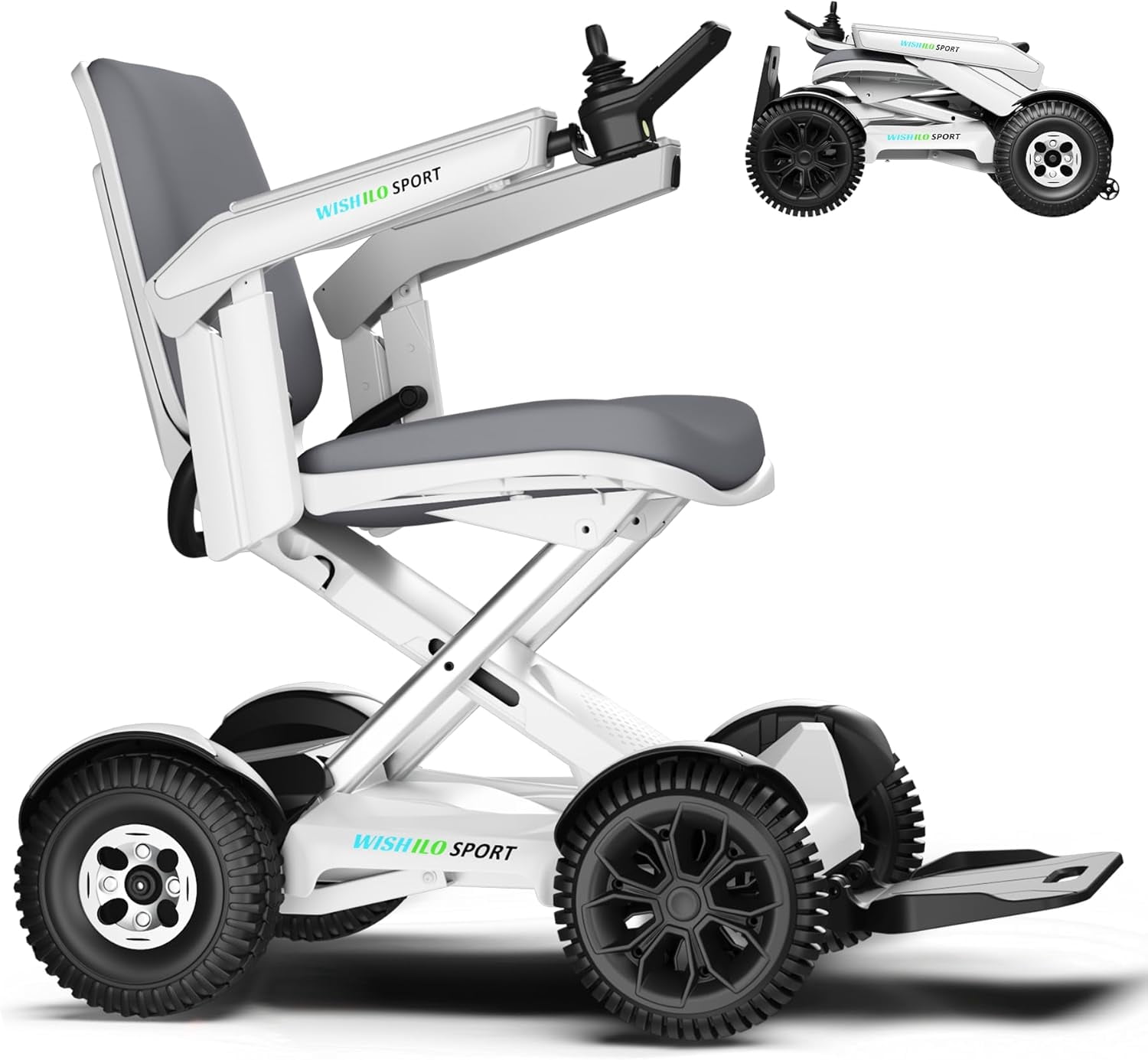 Electric Wheelchair Mobility Scooter 2 in 1, Premium Outdoor, Automatic ...