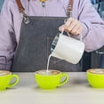 CIYISON Milk Frothing Cup Coffee Pitcher Milk Jugs Pull Flower Cup ...