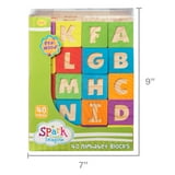 Spark, Create, Imagine Alphabet Blocks, 40 Pieces - Walmart.com