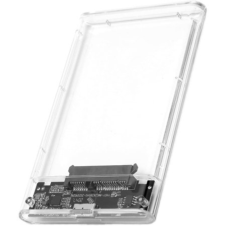 Transparent SSD Case, 2.5in SATA to USB C Hard Disk, Plug and Play ...