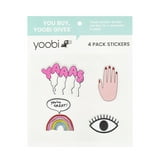 Yoobi, Stickers, Puffy, Yaaas, 4 Pack - Multicolor - Walmart.com