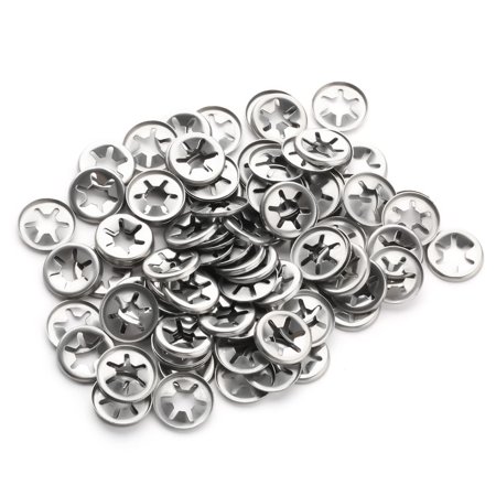 SICED 100pcs 6mm ID and 16mm OD Washers - Snap Lock Washers - Stainless ...