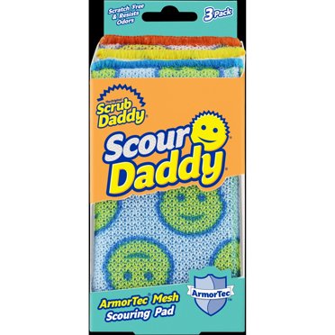 Scrub Daddy Original Scratch Free FlexTexture Scrubbing Sponge, Yellow ...