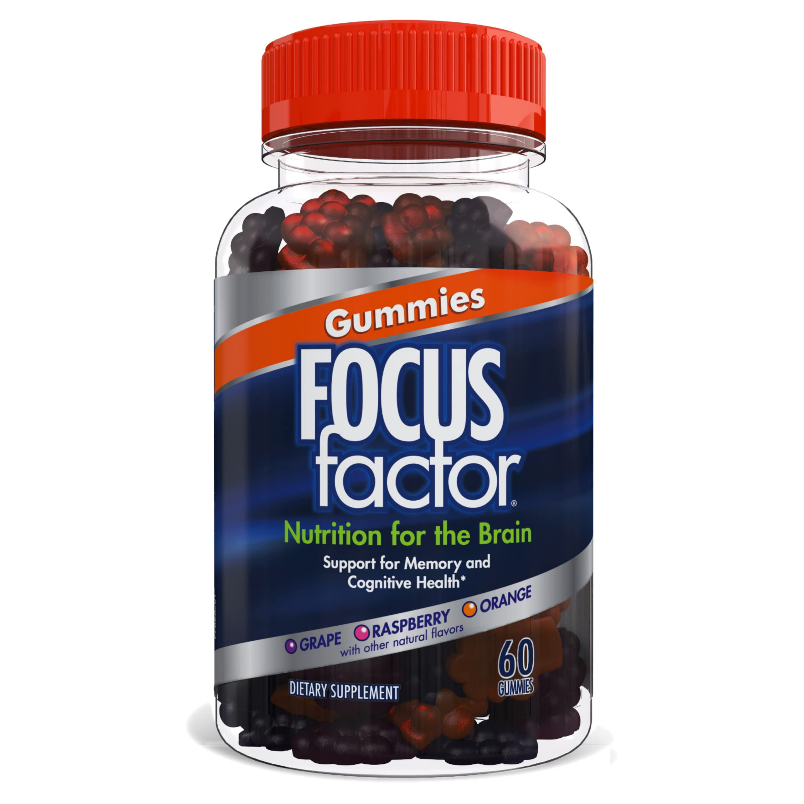 Focus Factor Nootropic Gummies, Memory Supplement for Brain ...