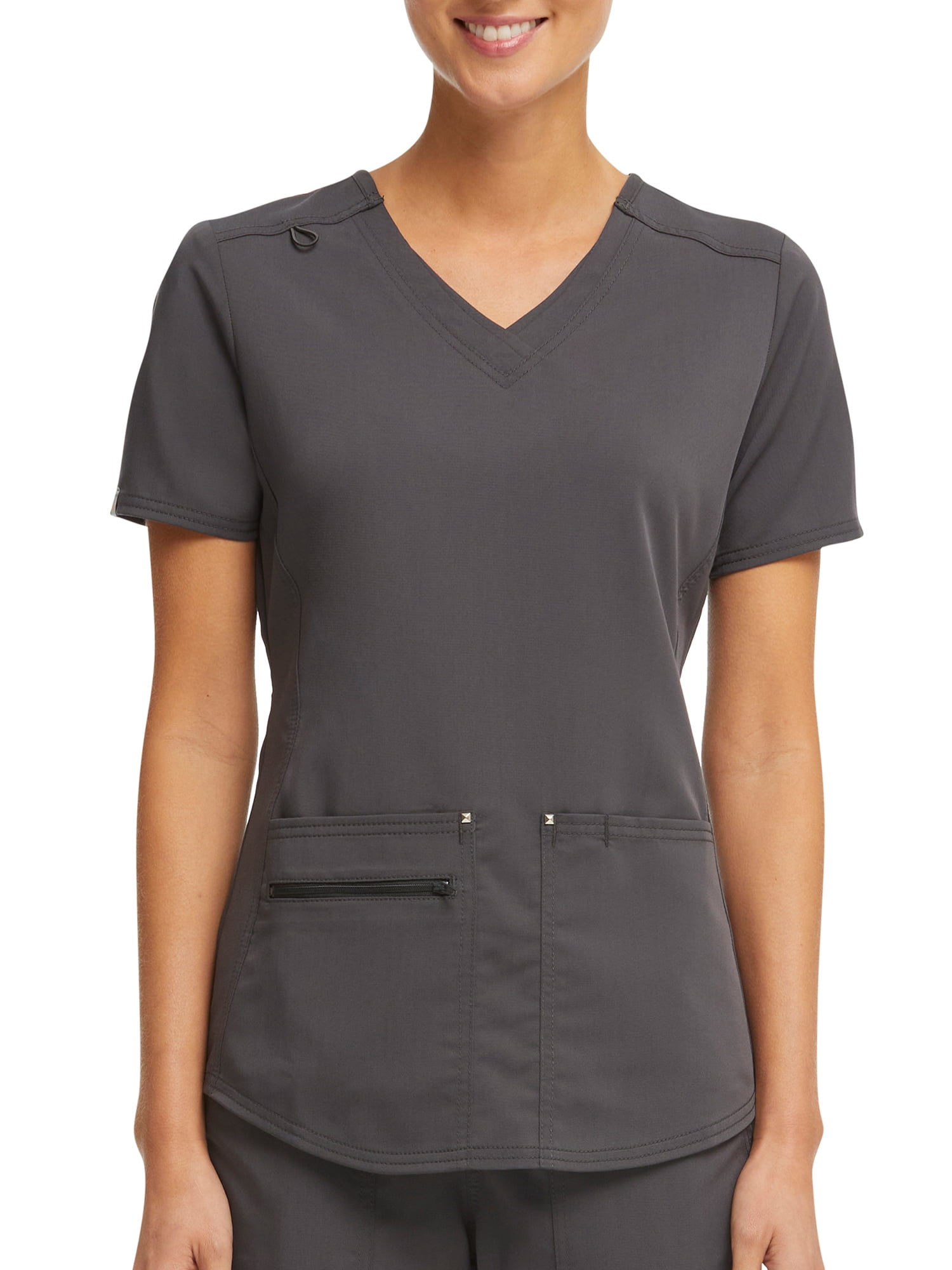 Scrubstar Women's Ultimate Stretch Twill Criss Cross V-Neck Scrub Top ...
