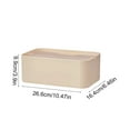 Beige Compartment Desktop Storage Box For Organizing Stationery And ...