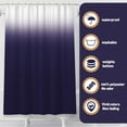4 Pcs Gark Purple Shower Curtain Sets with Rugs Solid Bathroom Sets ...