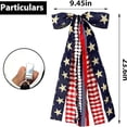2026 NEW Large Patriotic Ribbon Bow with Metal Clip, Wired Edge ...