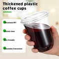 Clear Plastic Cups with Sip Lids Disposable Round Bottom Togo Cups for ...