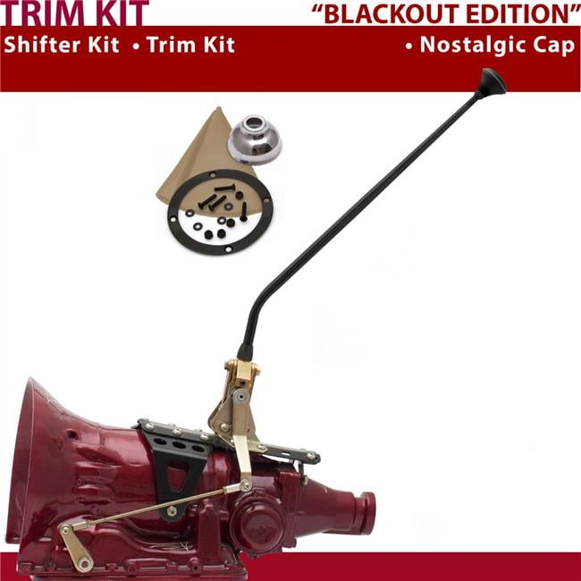 American Shifter 2004R Shifter Kit Black 23 in. Trim Kit Push Button ...