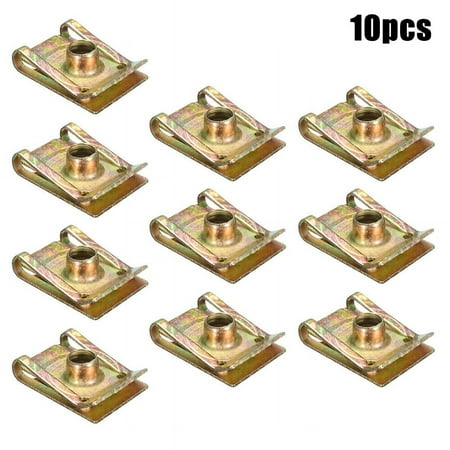 10 Pcs M6 6mm Sport-bike Fairing Spire Speed Clips Clamp Fastener Screw ...