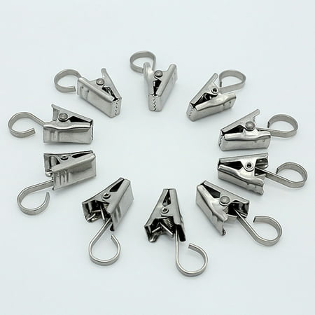 tredstone 10 Pieces Shower Curtain Clip Bathroom Bedroom Hanging Hooks ...
