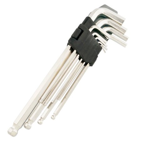 YSX 9pcs/set Middle Length Steel Allen Wrench Hex Key Allen Wrench Set ...