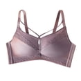 Shachafan Women’s Adjustable Satin Wireless Bra For Small Bust Gathered ...