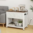 Uforic Storage Sideboard Cabinet with 2 Doors Modern Kitchen Buffet ...