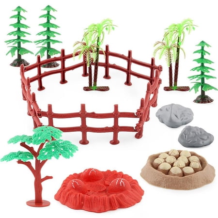 11PCS Forest Animals Figures Woodland Creatures Figurines Scene ...