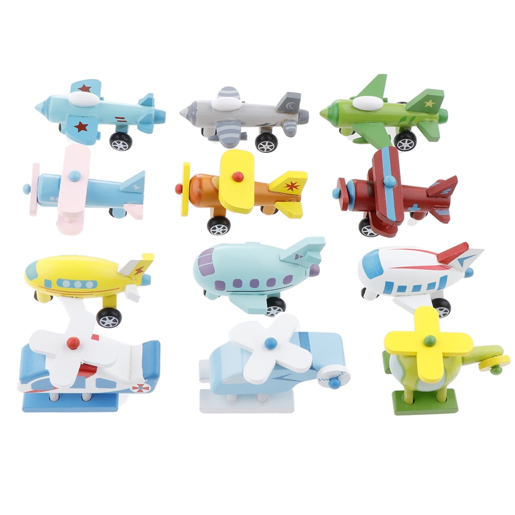 Click here for Lipstore 12pcs Wooden Plane Infant Toys Set - Wood... prices