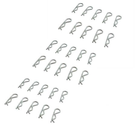 Goriertaly 30 Pieces 1.2mm RC Car Body Clips Portable Metal Vehicle ...