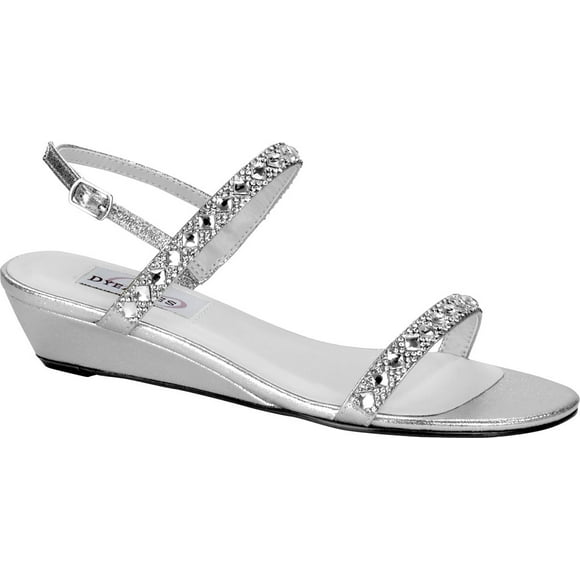 Silver Wedge Sandals