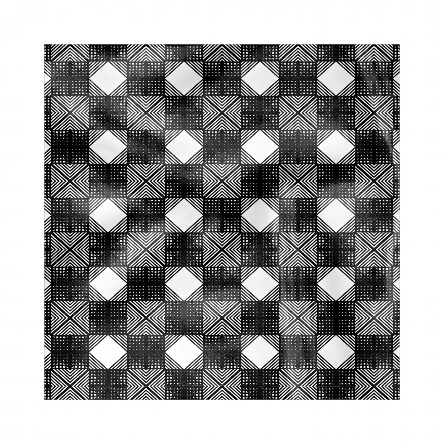 Geometric Decorative Satin Napkins Set of 4, Lattice Inspired Pattern ...