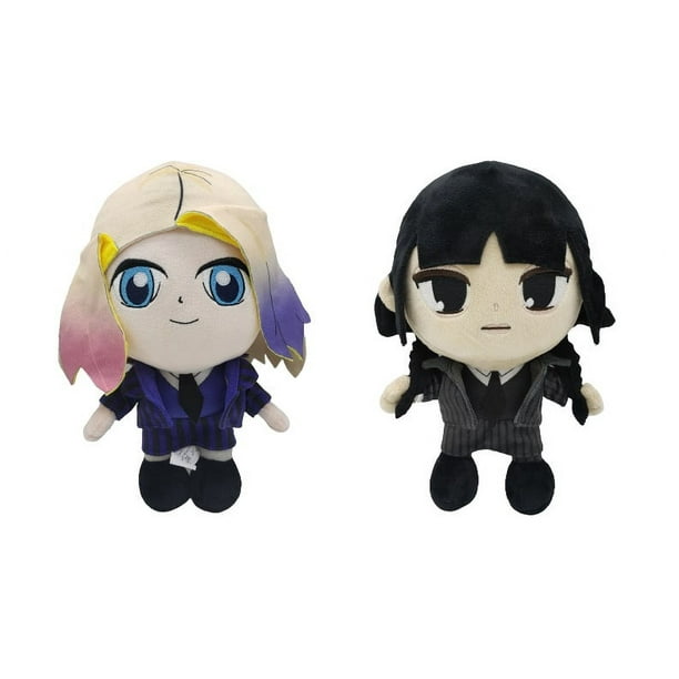 Set de peluches Wednesday Merlina Addams y Enid Sinclair 25 cm Netflix ...