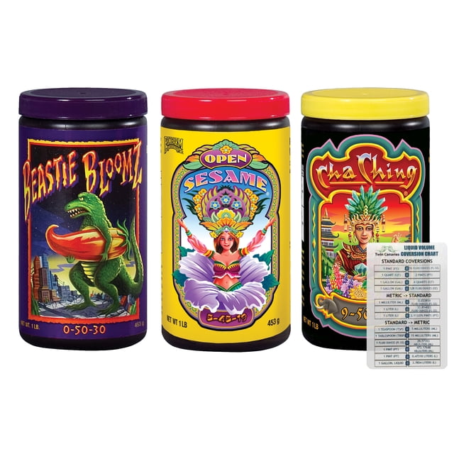 Foxfarm Soluble Nutrient Trio: Open Sesame, Cha Ching & Beastie Bloomz ...