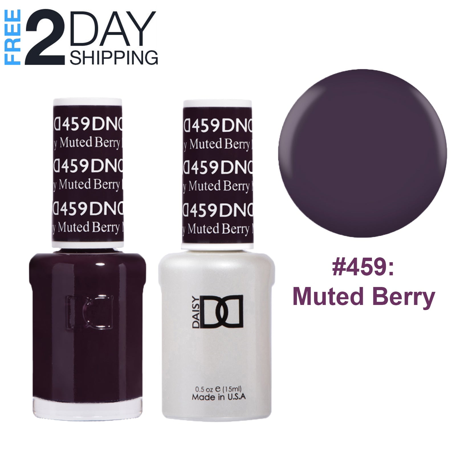DND Gel Nail Polish & Nail Lacquer Set Soak Off Duo Set - #459 Muted ...