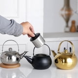 Teapots with Infuser Water Kettles Round Coffee Teas Pots for Loose and ...