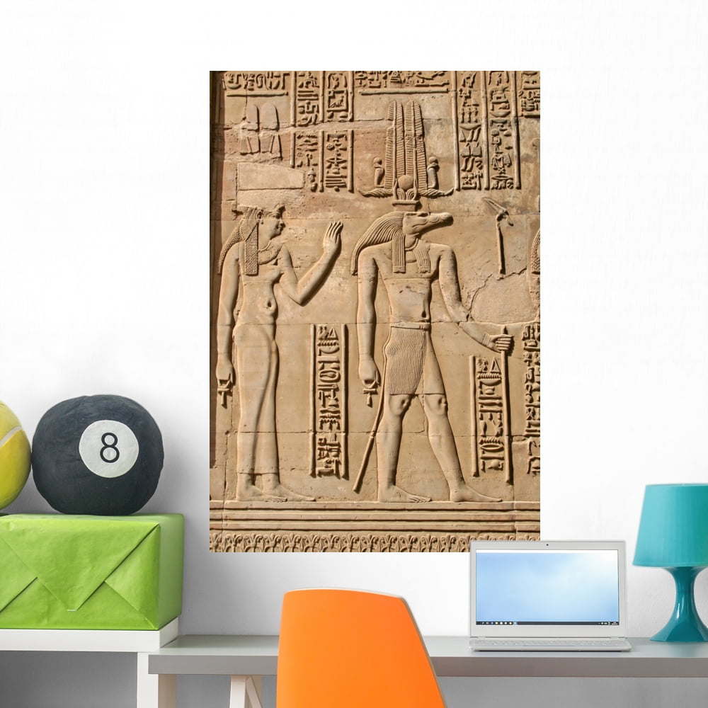 Hieroglyphics Wall Mural Decal by Wallmonkeys Vinyl Peel and Stick ...