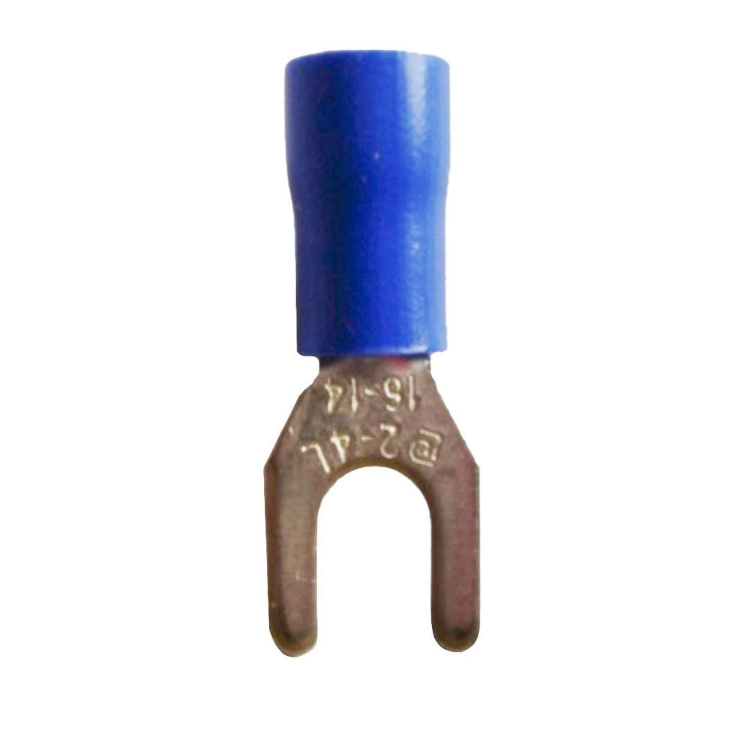 Autocraft Spade Terminal - 16-14 Gauge - Blue, 22/pack, sold by pack ...