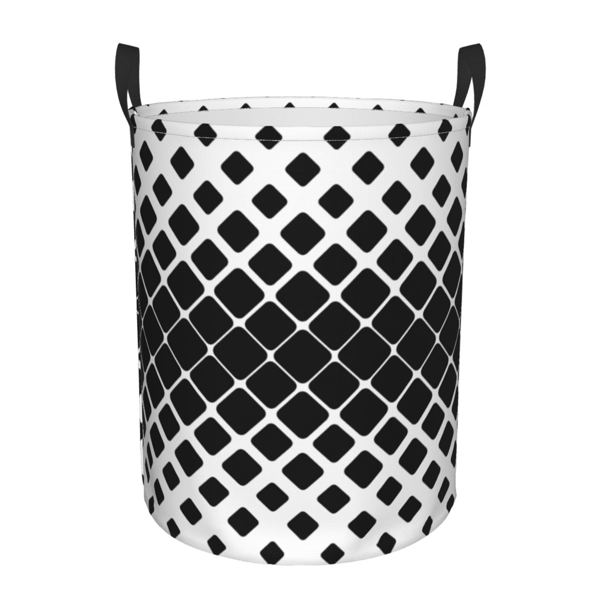 XMXY Round Laundry Basket Organizer, Square Rounded Diagonal Waterproof ...