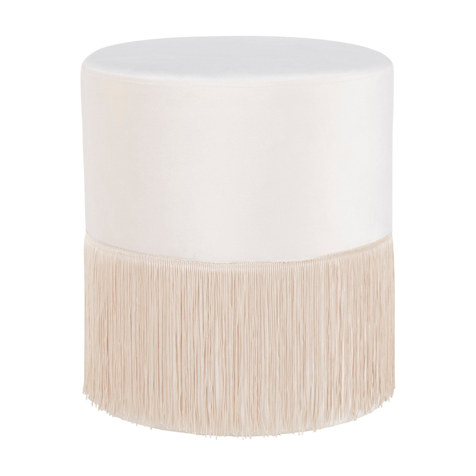 LumiSource Fringe Contemporary Ottoman Stool - Walmart.com