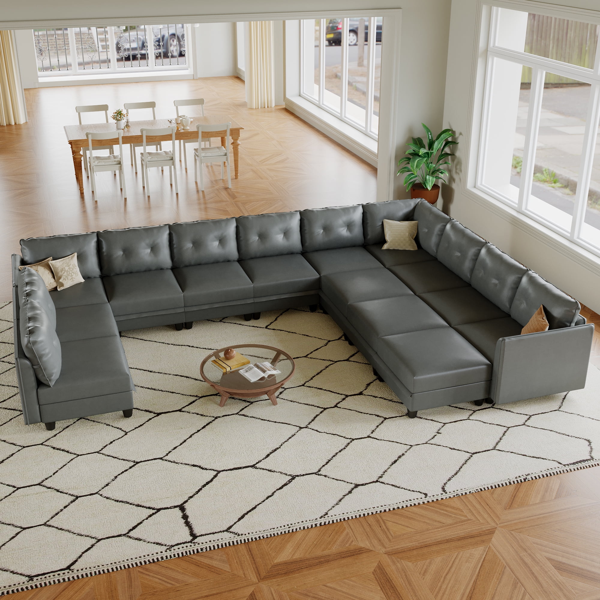 Click here for Llappuil Modular Sectional Sofa  14 Seat Oversized... prices