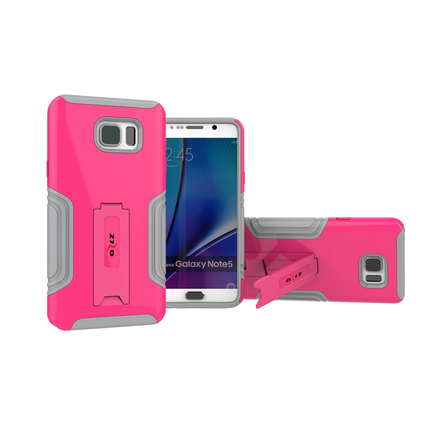 For Samsung Galaxy Note 5 N920A - GCASE PC + Gray SC Combo Case Cover w ...