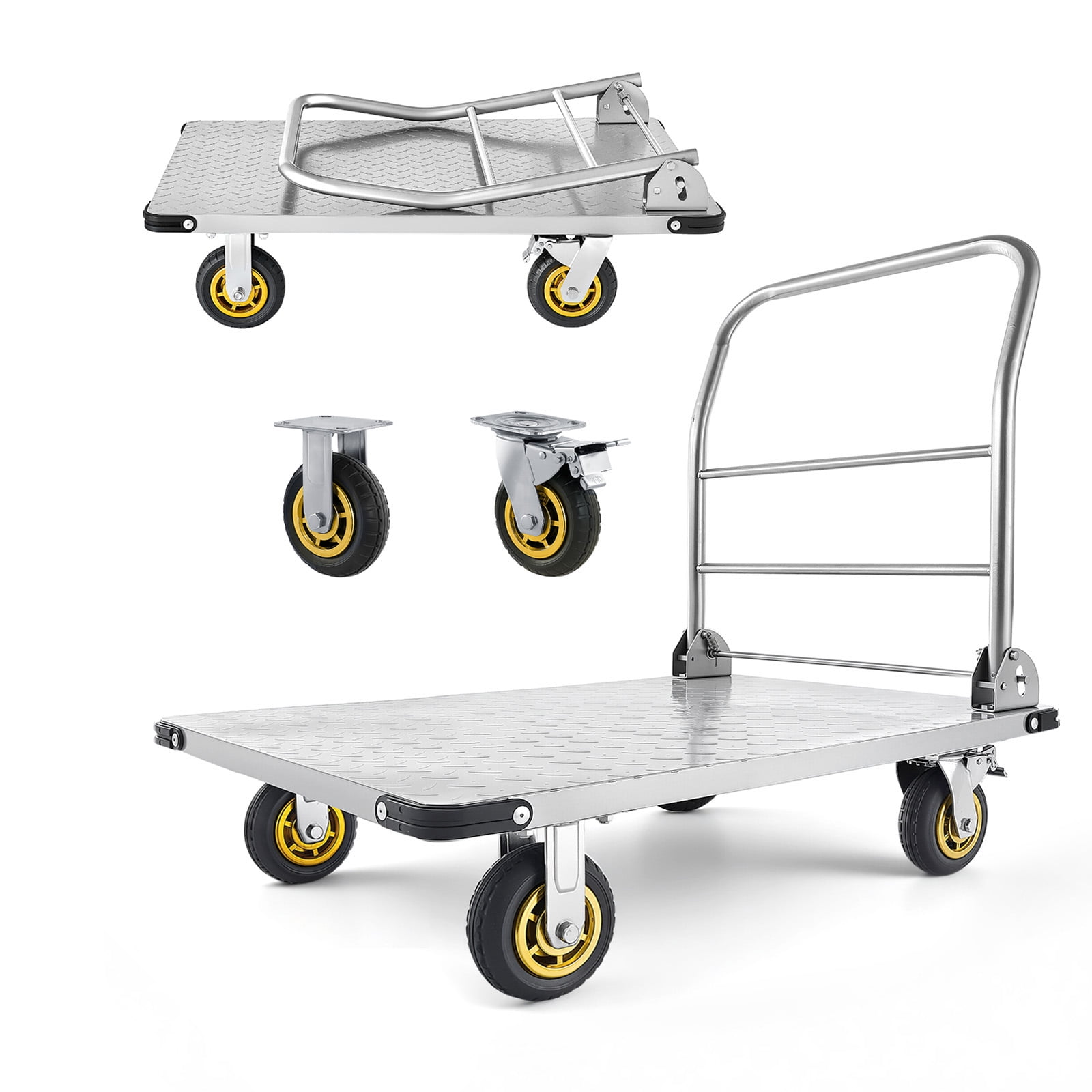 Click here for Kffkff Platform Truck  2000 Lbs Capacity  Heavy Du... prices