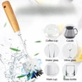 6 Pack Dish Brush Kitchen Brushes Set with Vegetable Palm Brush, Bottle ...