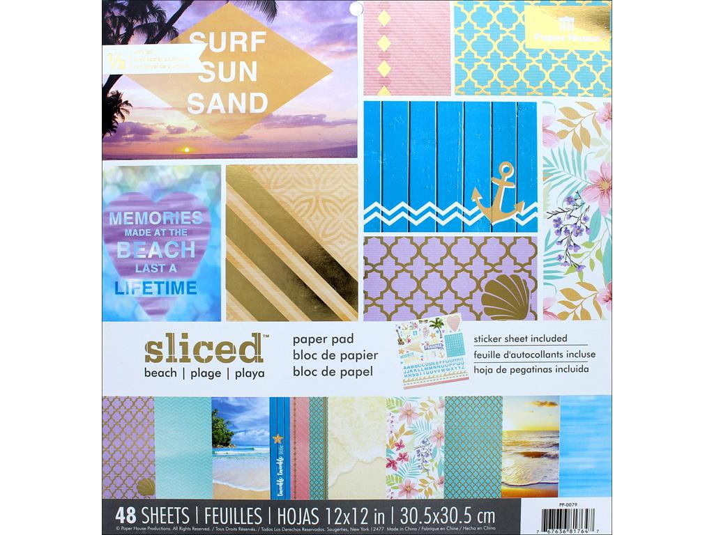 Paper House Paper Pad 12" Sliced Beach - Walmart.com